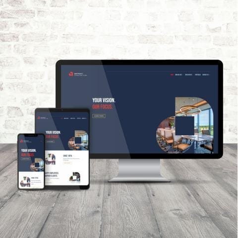 Commercial Construction Website - Green Tulip Design